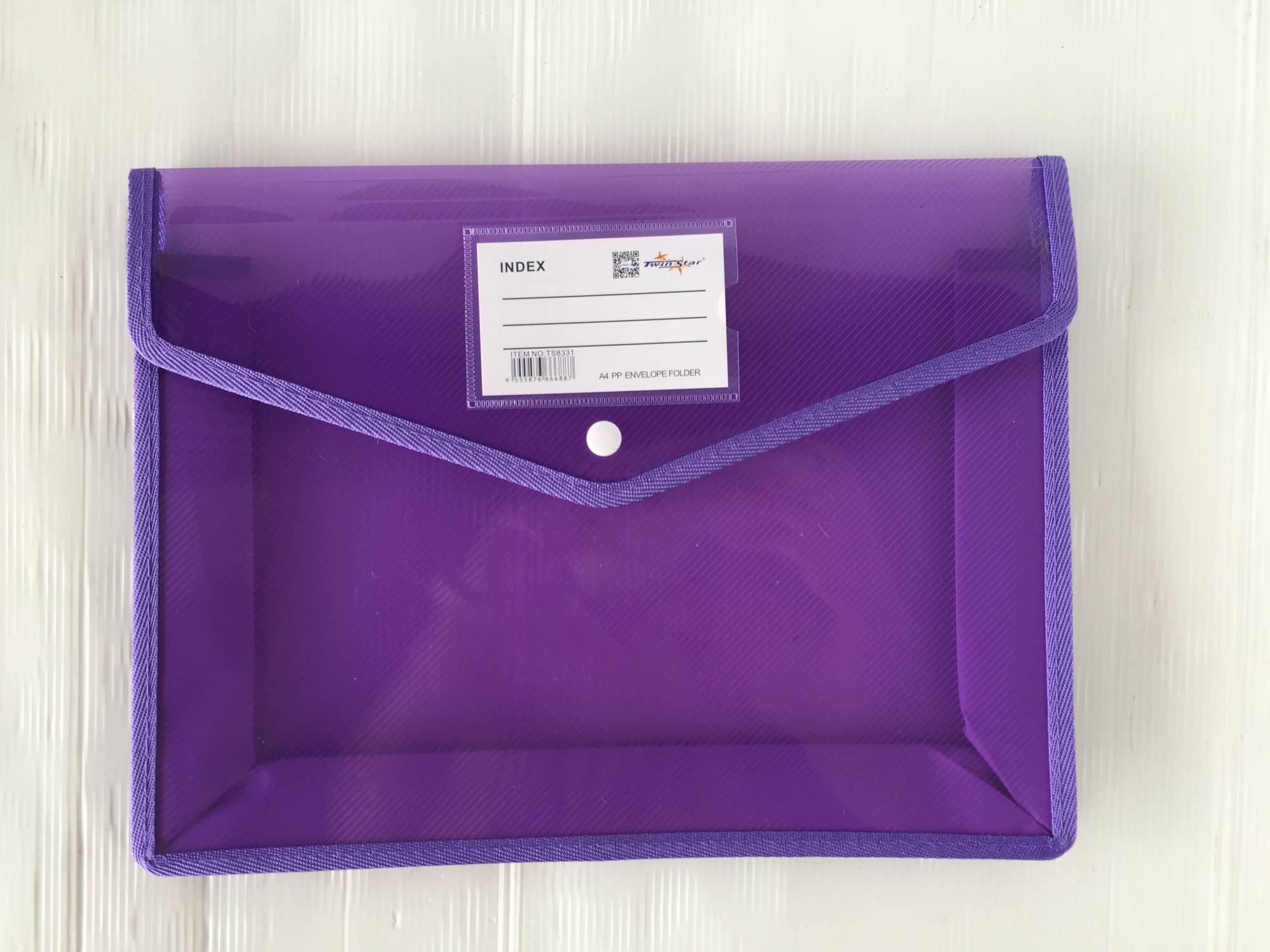 Twin Star PP Envelope Folder [A4 / A5 / F4 Size]