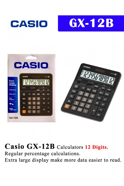 Casio GX-12B Calculators 12 Digits