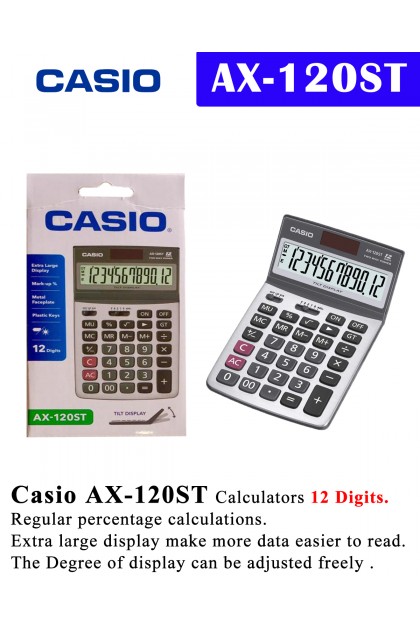 Casio AX-120ST Calculators 12 Digits